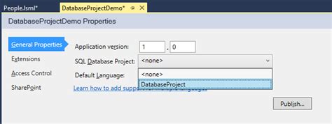 Lightswitch 2013 Linked Sql Database Project Disabled Stack Overflow