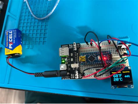 Dht11 Temperature And Humidity Monitoring With Oled Display