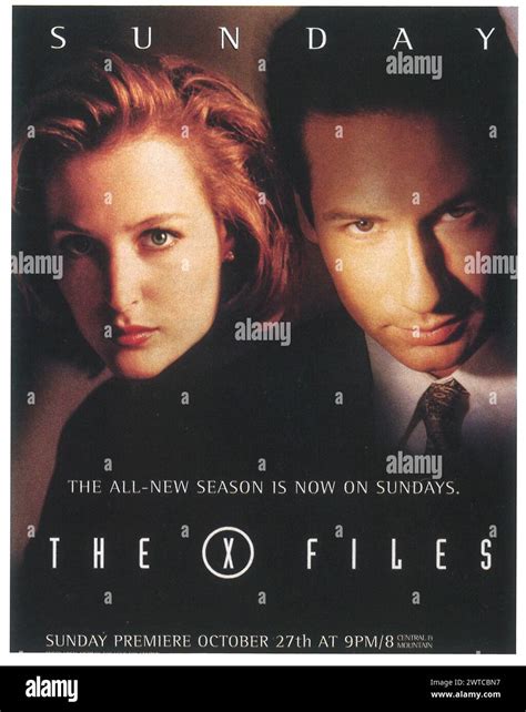 David Duchovny Gillian Anderson X Files Cut Out Stock Images Pictures