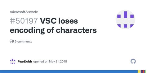 Vsc Loses Encoding Of Characters · Issue 50197 · Microsoftvscode · Github