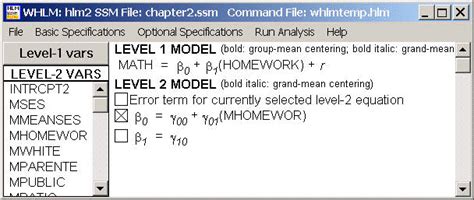 Hlm Textbook Examples Introduction To Multilevel Modeling By Kreft And De Leeuw Chapter 2