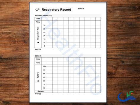 Respiratory Record Track Your Breathing Sp02 Oxygen Saturation