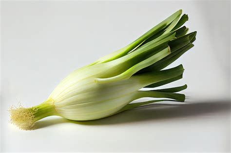 Premium Photo Nutritious One Natural Leeks Generative Ai