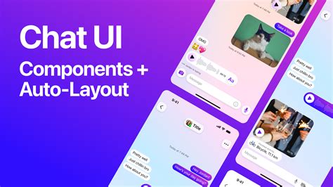 Chat UI Components Auto Layout Figma