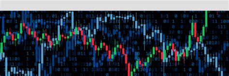 Abstract Candlestick Graphics Binary Code Vector Image