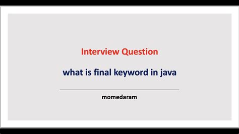 What Is Final Keyword Final Class Final Method Final Variables In Java Youtube