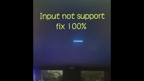 How To Fix Input Not Supported Display Monitor Windows 781011 Youtube