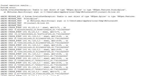 Error While Calling A Objectspline Error Unable To Cast Object Of