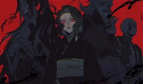 Douma Kibutsuji Muzan Akaza And Kokushibou Kimetsu No Yaiba Drawn