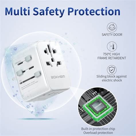 Buy Worldwide Travel Adapter With Usb C Pd W Fast Charging Travel Plug Adapter Usb C