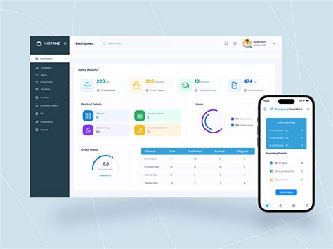 Sales And Order Management Dashboard Behance