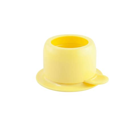 Уред за вадене и сервиране на варени яйца жълта пластмаса 8 см х 4 см х 7 см Happymax Emag Bg