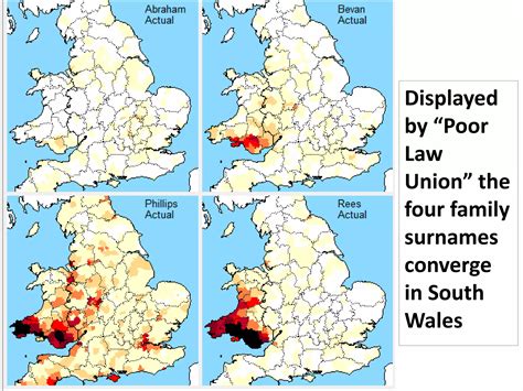 Surnames In Genealogy And Surname Distribution Maps Pptx
