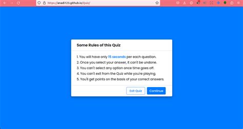 GitHub Anadi Quiz