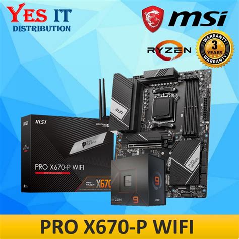 MSI PRO X670 P WIFI AMD AM5 MOTHERBOARD AMD RYZEN 9 7950X PROCESSOR Shopee Malaysia