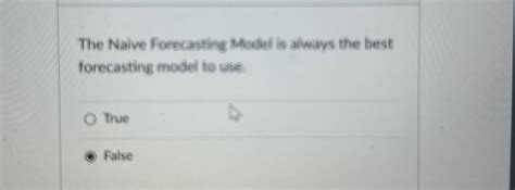 Solved The Naive Forecasting Model Is Always The Best