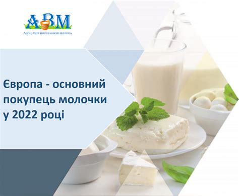 Європа — основний покупець молочки у 2022 році