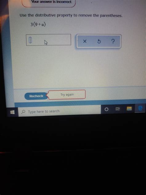 Solved Use The Distributive Property To Remove The