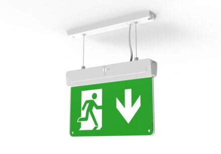 Emergency Exit Sign Multiple Fixing Positions