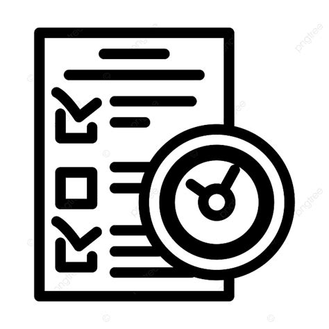 Check List Line Icon Vector System Plan Target PNG And Vector With