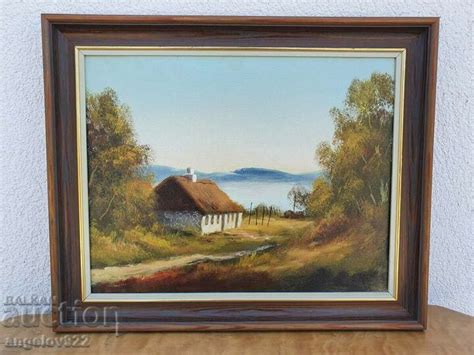 Авторска картина с маслени бои върху платно Живопис Изкуство Музика Balkanauction