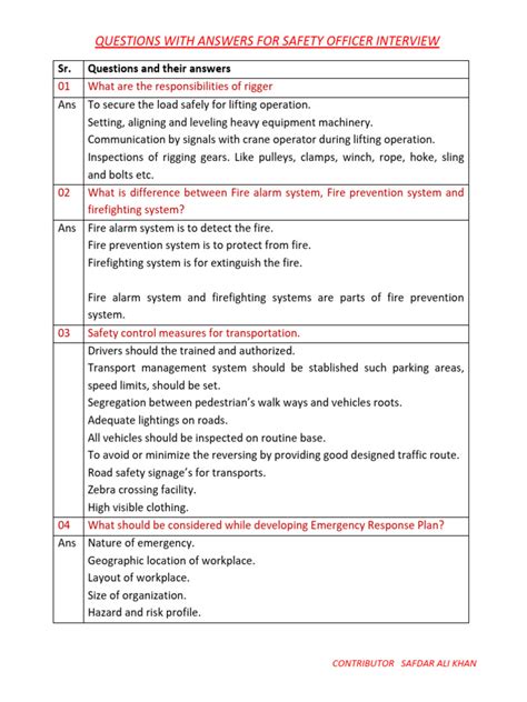 Safety Interview Questions 1702044119 Pdf Safety Occupational