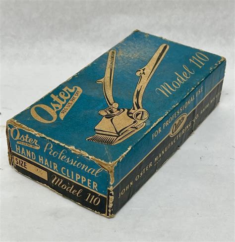 Vintage 1940s Oster Model 110 Hair Clippers With Original Box