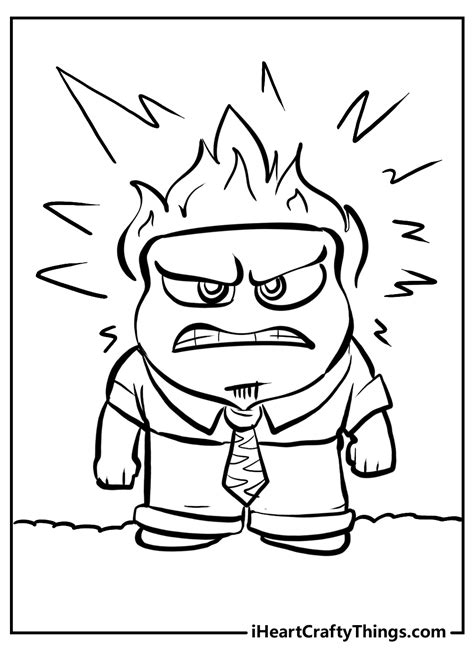 Inside Out Emotions Coloring Pages Inside Out Free Printable Activity