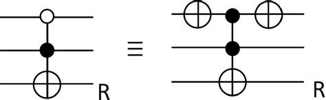 Negative Control Toffoli Gate And Its Equivalent Circuit Download