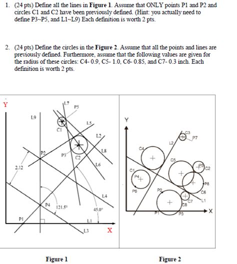 Solved 1 24 Pts Define All The Lines In Figure 1 Assume