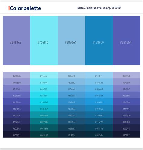 160 Latest Color Schemes With Light Sky Blue And Steel Blue Color Tone Combinations 2024