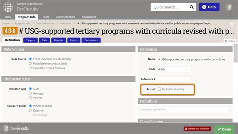 Inactive Indicators Devresults Knowledge Base