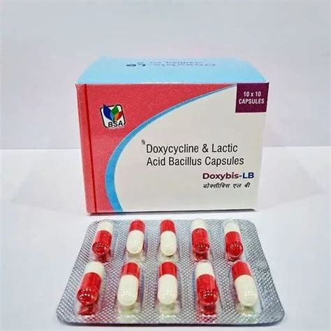 Doxybis LB Doxycycline Lactic Acid Bacillus 100mg Capsules At Rs 1150 Box Doxycycline Tablet