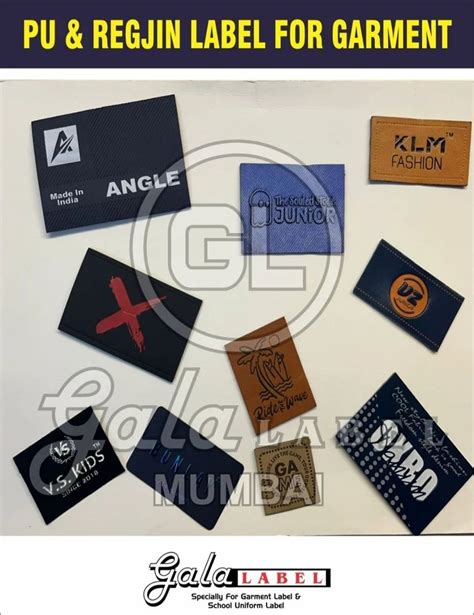 Pu Rexine Garment Label For Garments At ₹ 3 Piece In Mumbai Id