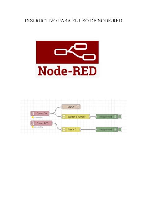 Instructivo Para El Uso De Node Red Pdf