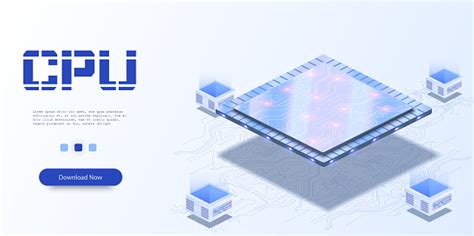 quantum computer large data processing server room data base concept futuristic cpu quantum