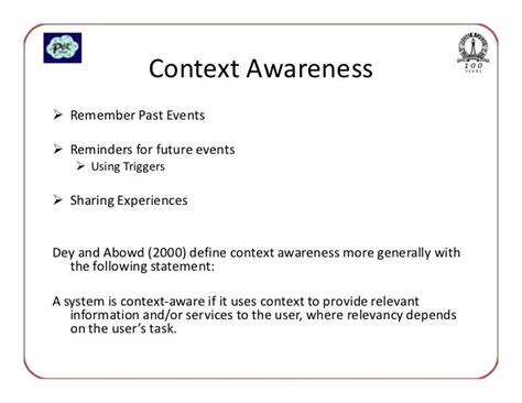 Context Aware Computing
