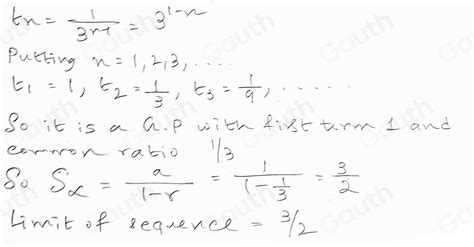 solved write down the sequence of numbers given by the general term
