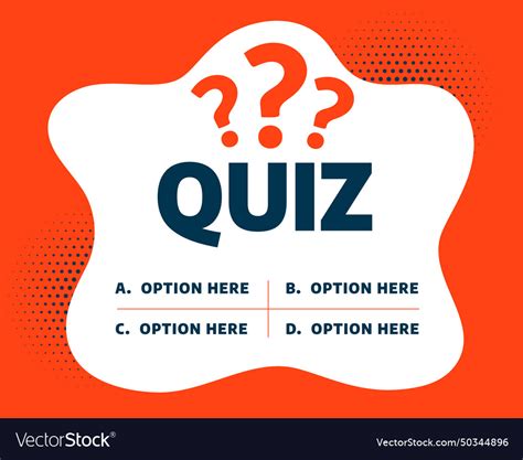 Multiple Questionnaire Choice Template For Social Vector Image