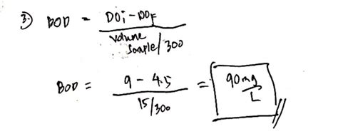 Solved Example Seeded BOD Calculation Calculate The B O D Of A Course Hero
