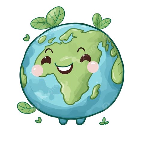 Earth Drawing Cute Cartoon Earth Day Clip Art Illustration 44 Off