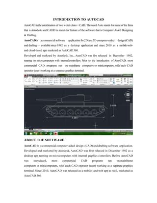 Autocad Training Report PDF Desktop Publishing Computer Software And Applications