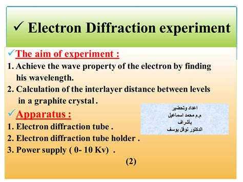 Electron Diffraction Experiment Pdf