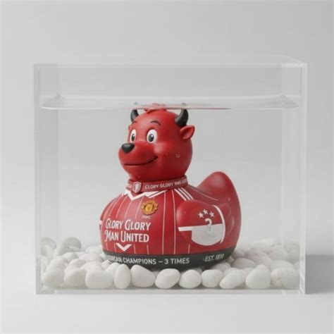 Manchester United Red Devil Glory Glory Rubber Duck Designartatx