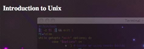 Introduction To Unix Tutorial Dave Eddy