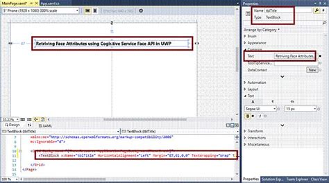 retrieving face attributes using cognitive service face api in uwp with