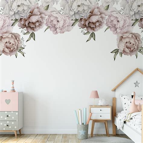 Papel De Parede Infantil Para Quarto De Bebê Menina Flores