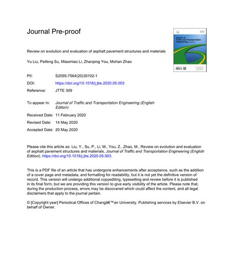 Pdf Review On Evolution And Evaluation Of Asphalt Pavement Structures