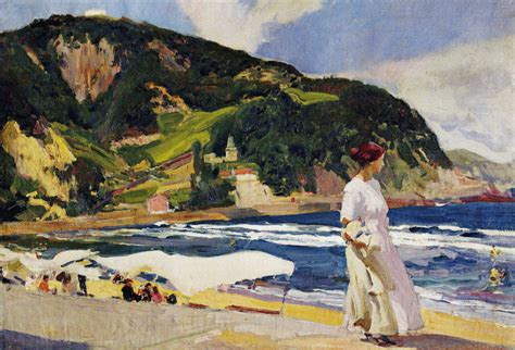 Joaquin Sorolla Y Bastida María On The Beach Zarauz