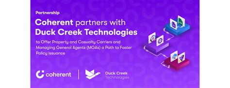 coherent coherent partners with duck creek technologies